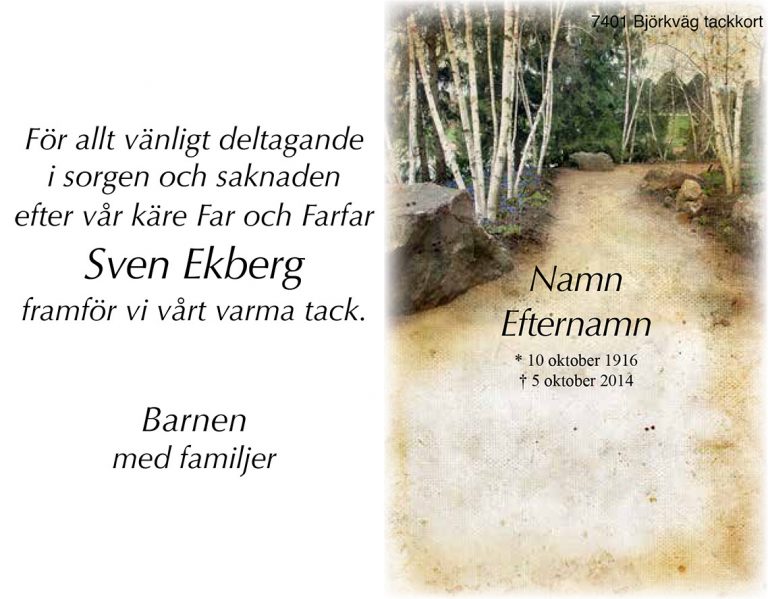 Tackkort | Den sista vilan - Så planerar och hedrar du på en begravning